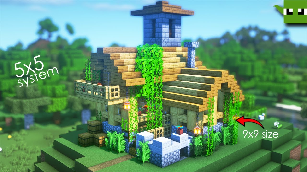Minecraft | How to Build a 9x9 Fortified House [EASY 5x5 System ...