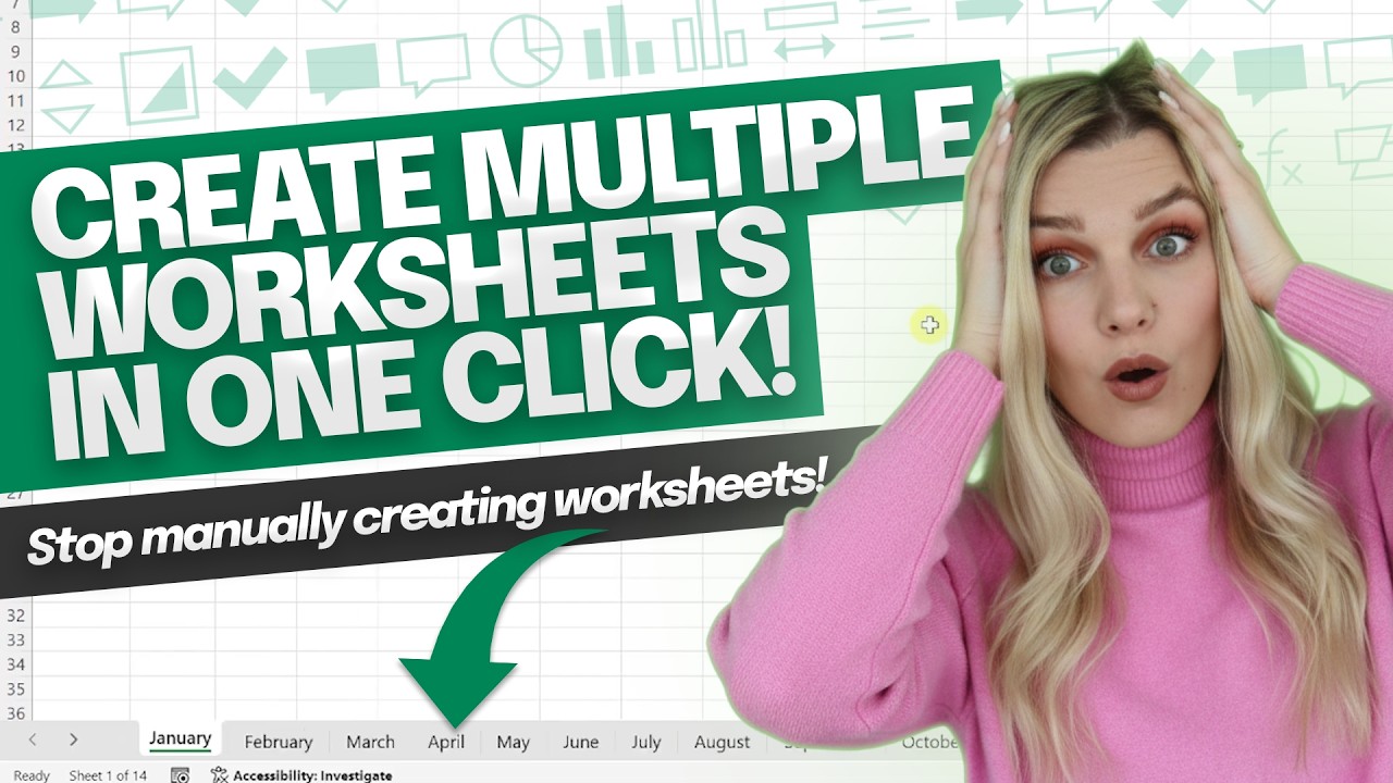 Stop Creating Excel Worksheets manually... Do this Instead!