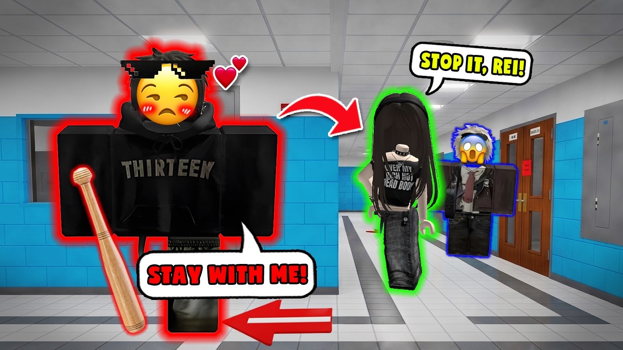 🔥 At My New School, the Most Dangerous Guy Fell for Me 😭 TTS Roblox Story