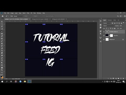 Cara Membuat Puzzle Feed Instagram di Photoshop#Feed Intagram Nyambung