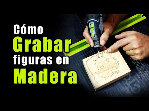 Como tallar madera | fácilmente | bien explicado ✔️ - Grabado de madera con Mototool