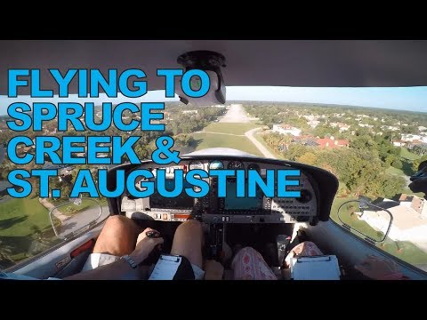 Flying to Spruce Creek & St. Augustine | Airport Hop in Diamond DA40