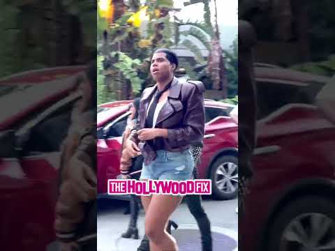 EJ Johnson Pulls Up In Style With His New Lamborghini At The Lakers Game In Los Angeles, CA
