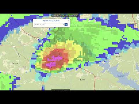 Dents & Dings Damaging Hail Storm Update Center, Radar from hail storm in Lufkin TX 3/15/2022