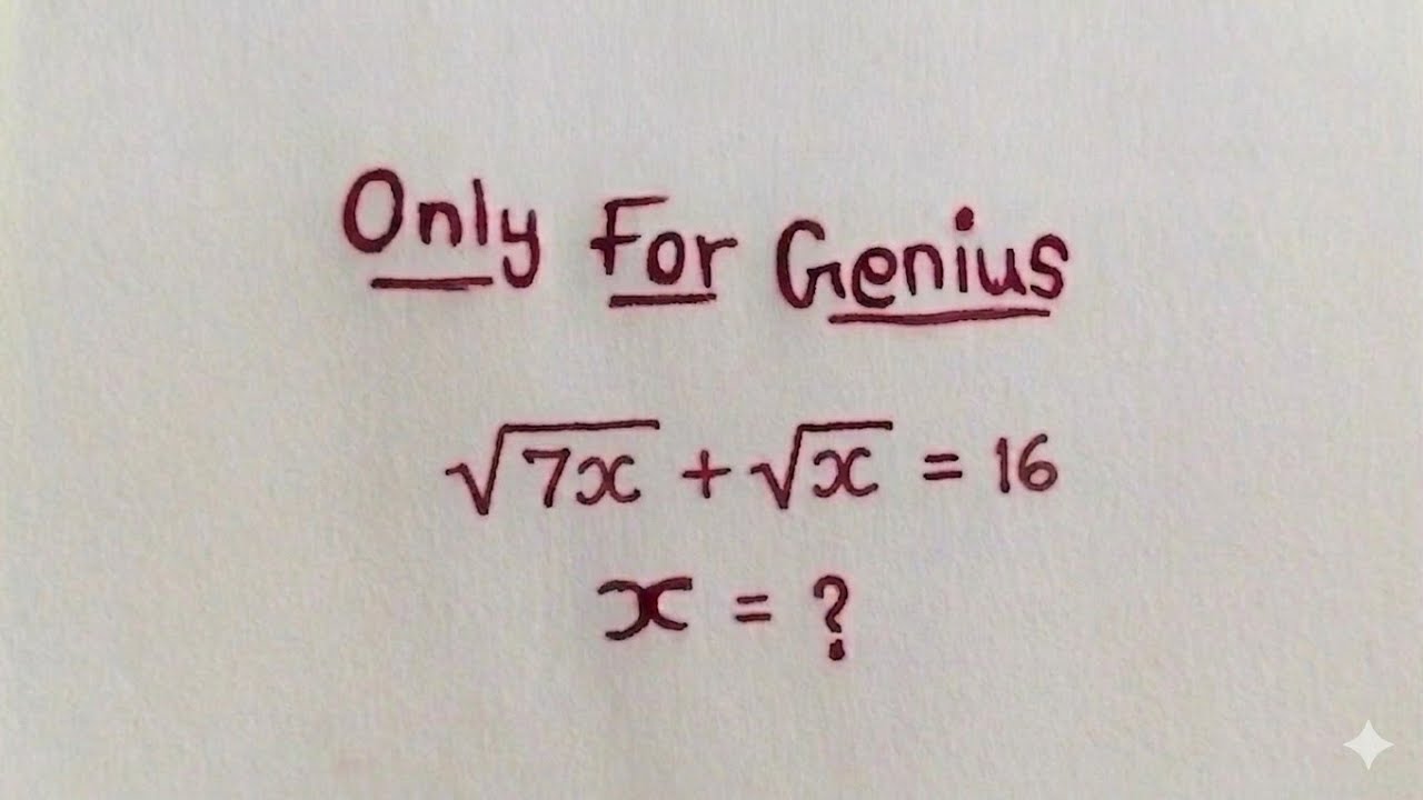 Nice square root simplification algebra maths olympiad problem 