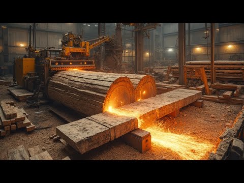 Epic log milling on a mega sawmill