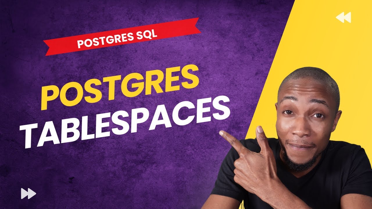 What are tablespaces Postgres | Postgres Tutorial
