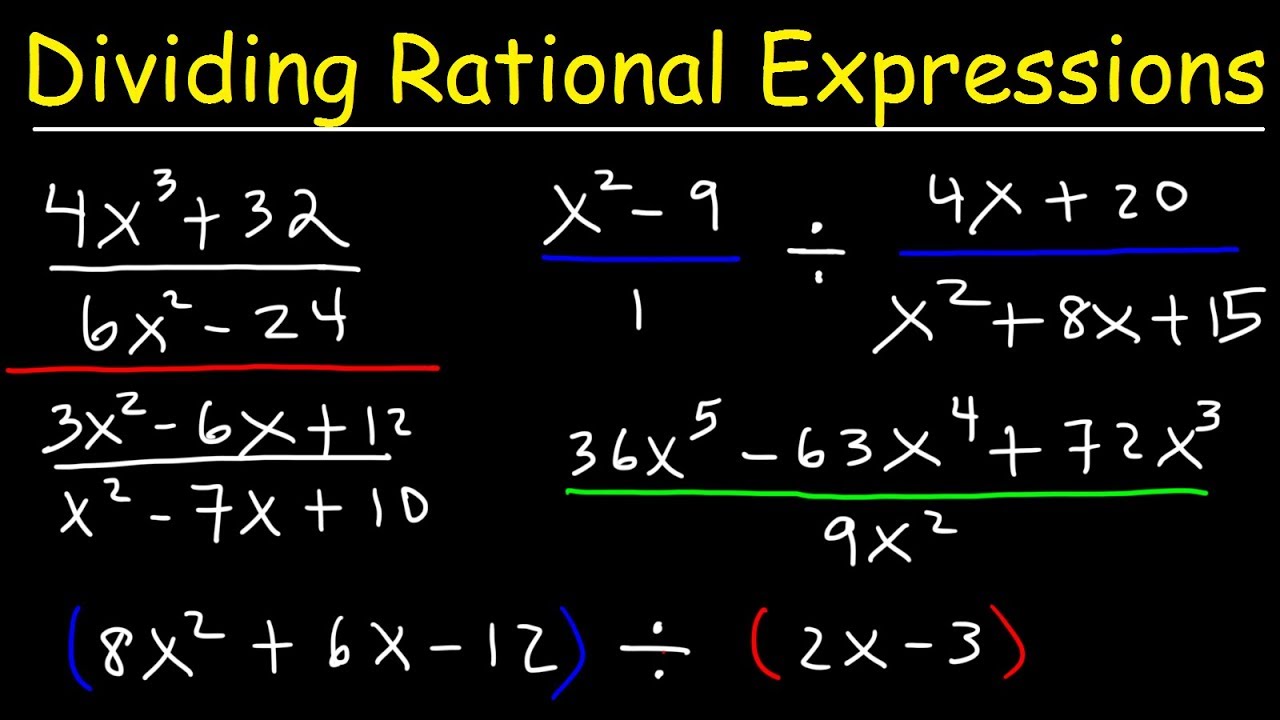 Dividing Rational Expressions