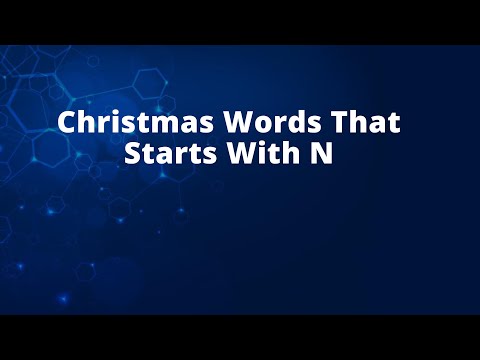 Christmas Words That Starts With N