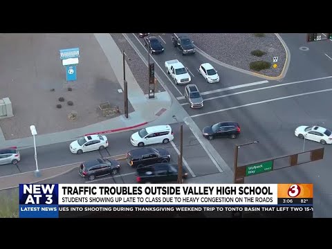Traffic causing students to be late at high school in Goodyear