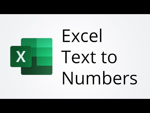 Excel Convert Numbers Stored as Text to Numbers