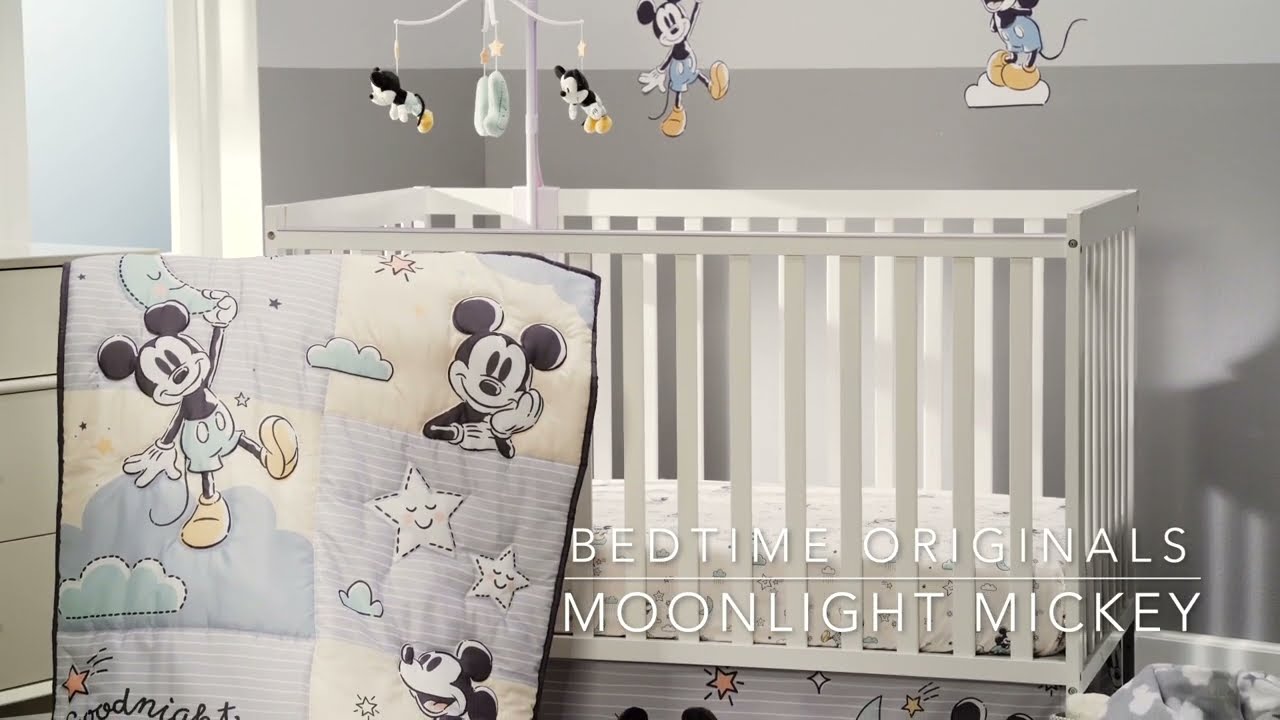 Moonlight Mickey Baby Crib Bedding & Nursery Decor
