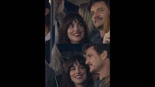 Pedro Pascal and Dakota Johnson (& Anya Taylor-Joy) at a concert in London