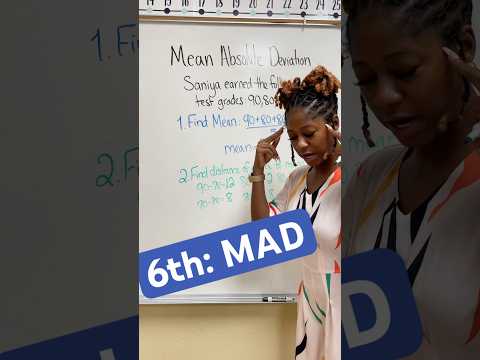 6th: Mean Absolute Deviation with Ms. Moore #mean #deviation #mathhelp #math