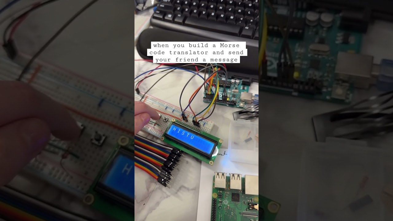 DIY Morse Code Translator | #arduino #electronics #engineering #engineeringstudent #morsecode