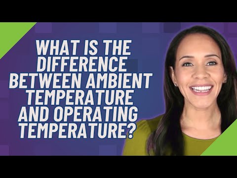 What is the difference between ambient temperature and operating temperature?