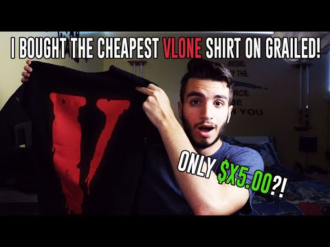 I BOUGHT THE CHEAPEST VLONE SHIRT ON GRAILED!