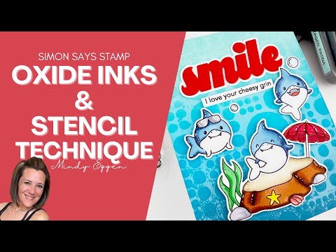 Distress Oxide Ink Blending & Stencil Technique : How-To Card Making