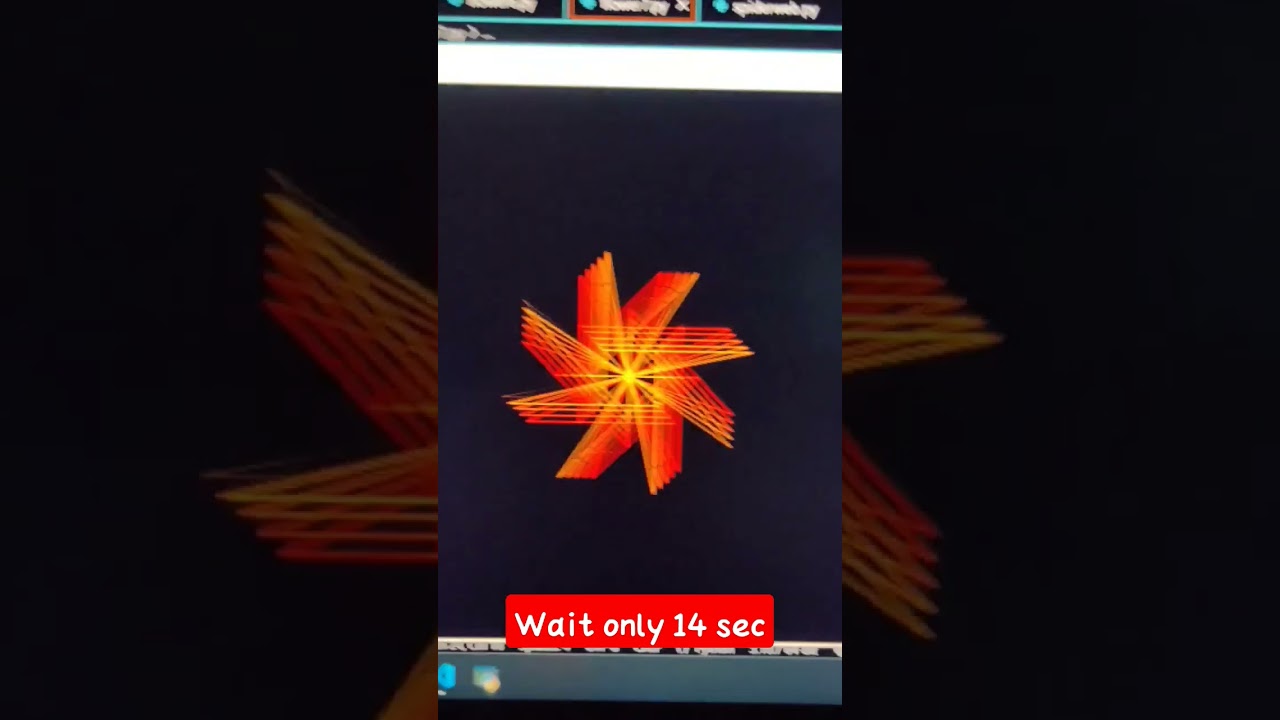 Python turtle module | Amazing Drawing | VS code #shorts #python