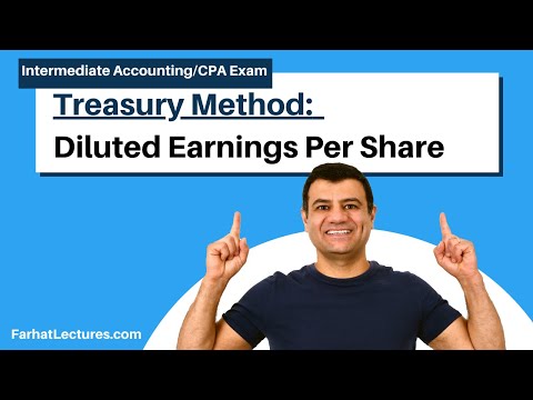 Treasury Method: Diluted Earnings Per share