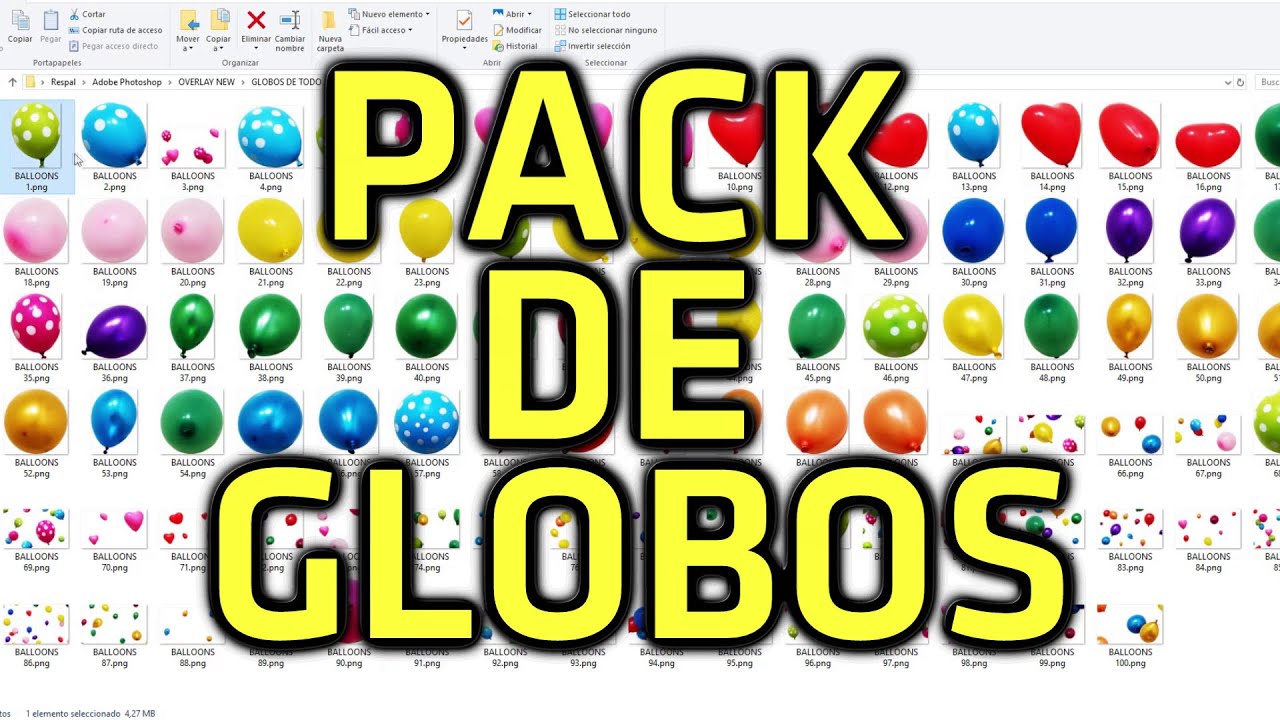 PACK DE GLOBOS (OVERLAYS) (PNG)