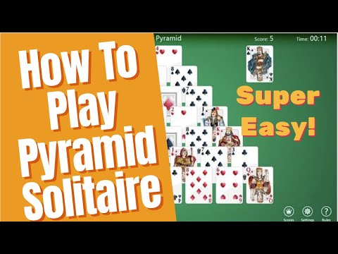 Pyramid Solitaire - How To Play  - [SUPER EASY!]