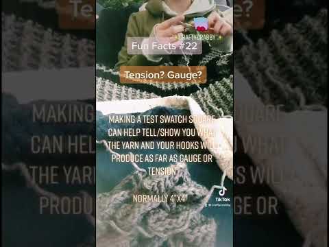 Fun crochet facts #22 tension and gauge what does that mean in crochet?