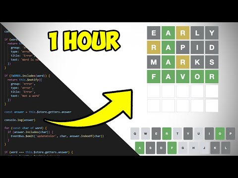 How I Made Wordle in 1 Hour...