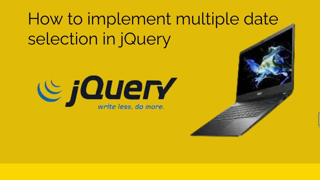 How to implement multiple date selection in jQuery