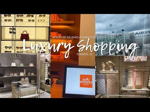 Luxury Shopping Vlog! Come shopping with me in PARIS!! At CDG Terminal 2E during my 4 HOUR layover!