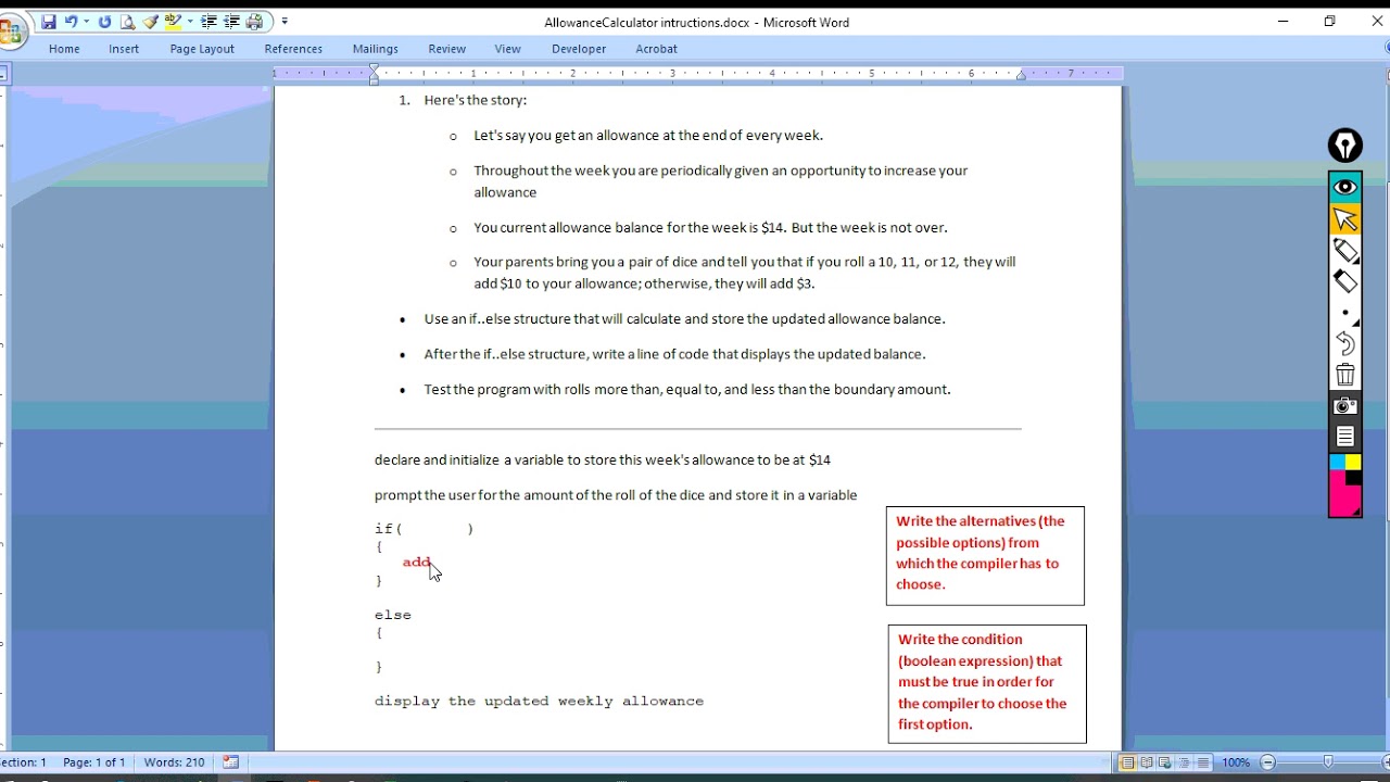 Using pseudo code to plan a program