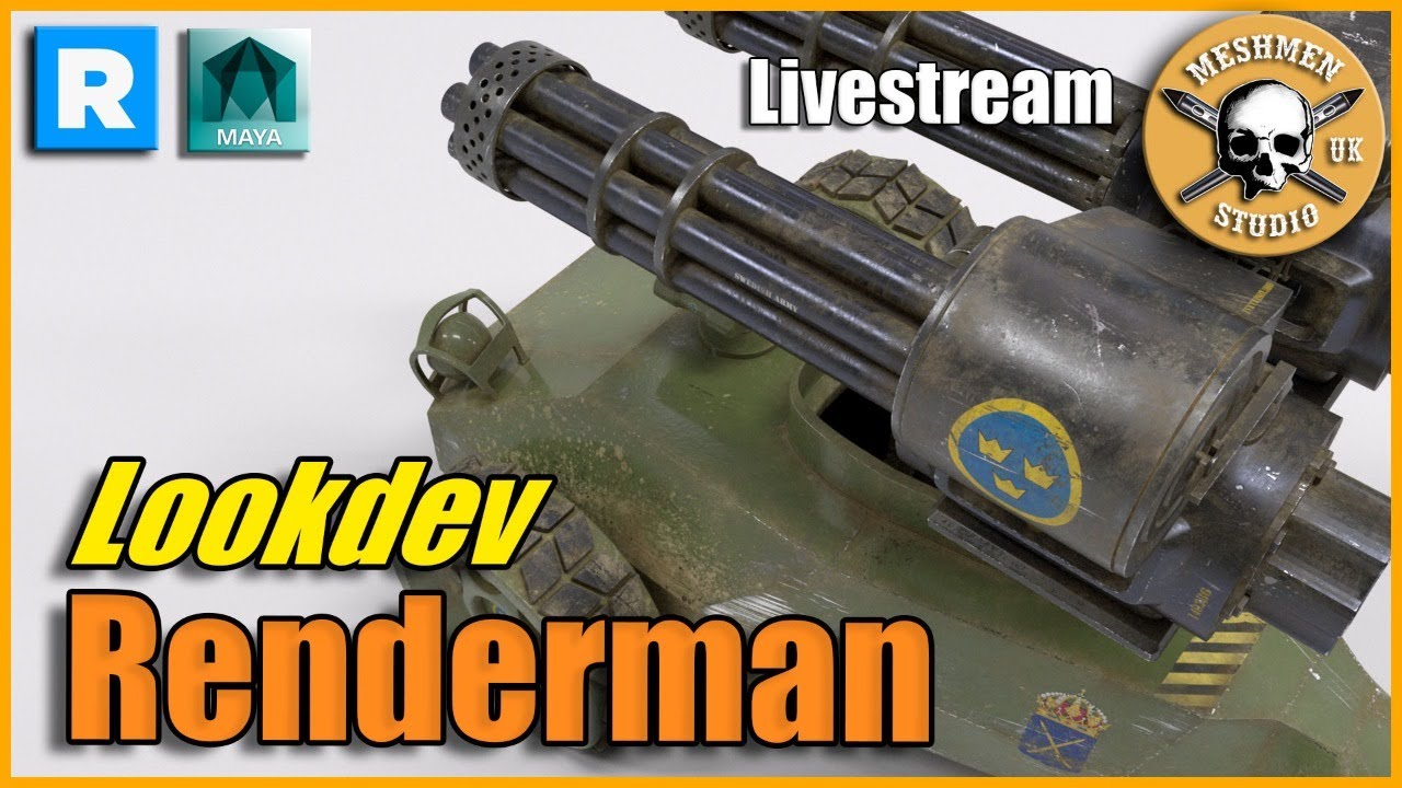 Renderman for maya lookdev | Livestream