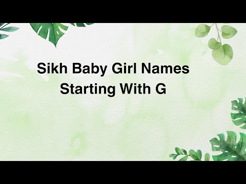 Sikh Baby Girl Names Starting With G