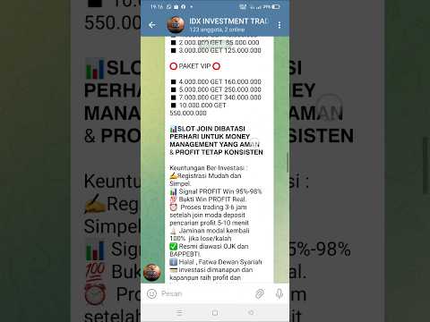 Hati-hati Penipuan Telegram Investasi Treding !