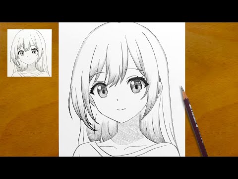 How to Draw a Cute Anime Girl Step by Step || Easy Anime Sketch Tutorial || Anime Drawing Ideas