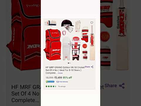 Best cricket kit MRF, under rs 3500 for 8-10 years childrens #cricket