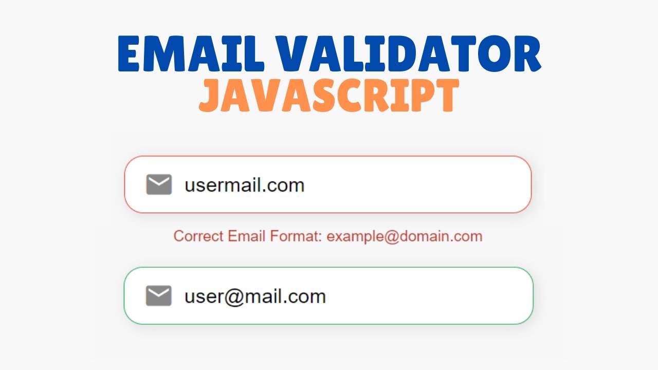 Create Email Input Validation Check Using JavaScript - Tutorial