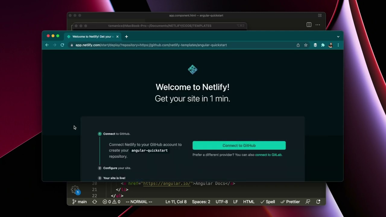 Angular Quick Start Template - Walkthrough