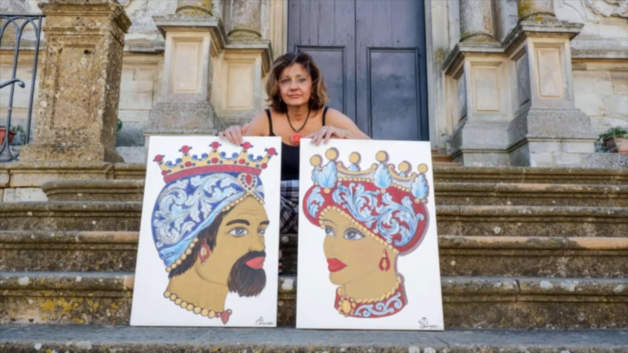 Teste di Moro - Caltagirone - ''Ceramica su tela'' di PaolaVacirca