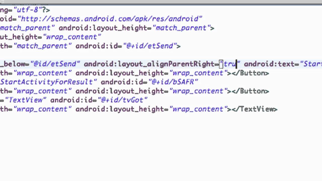 Android Application Development Tutorial - 44 - XML Relative Layout
