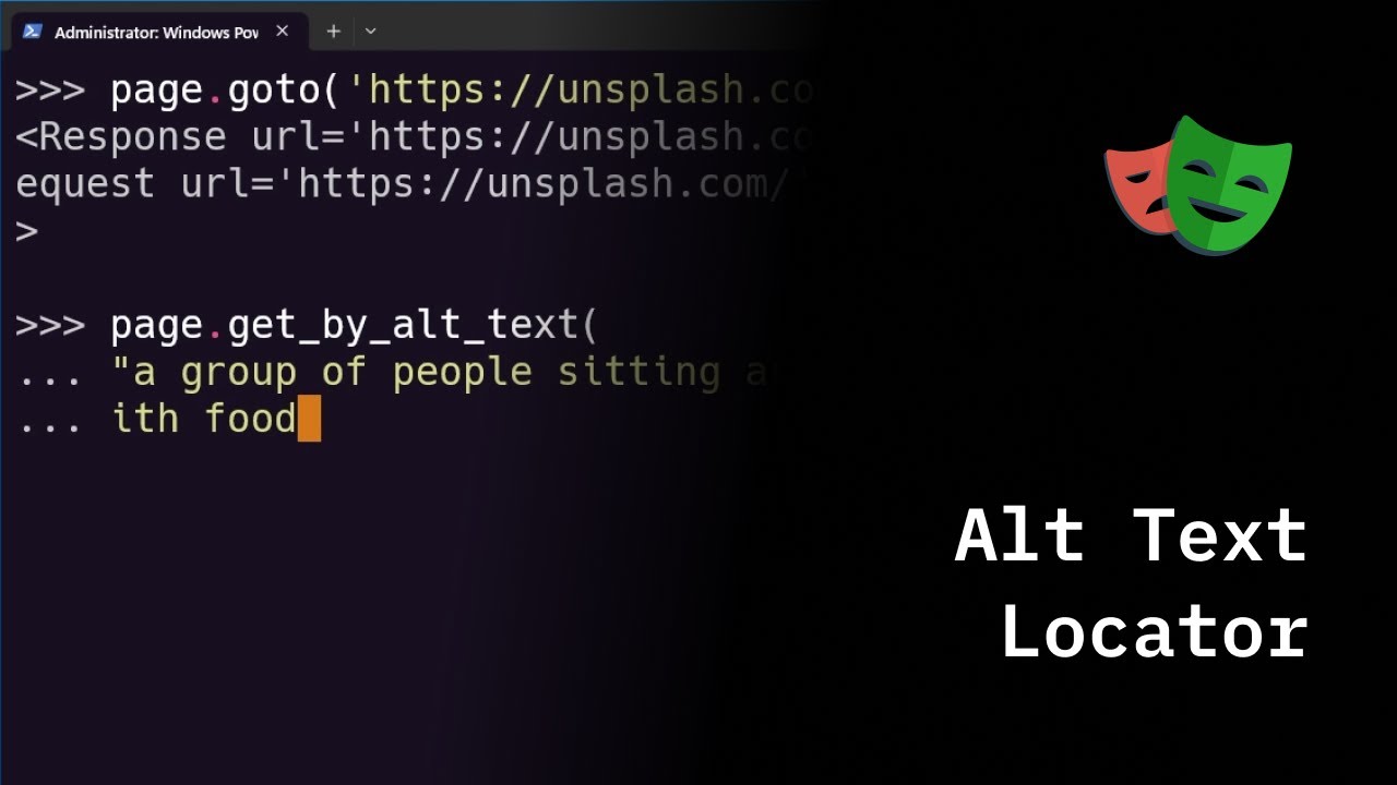 Playwright Python - Alt Text Locator