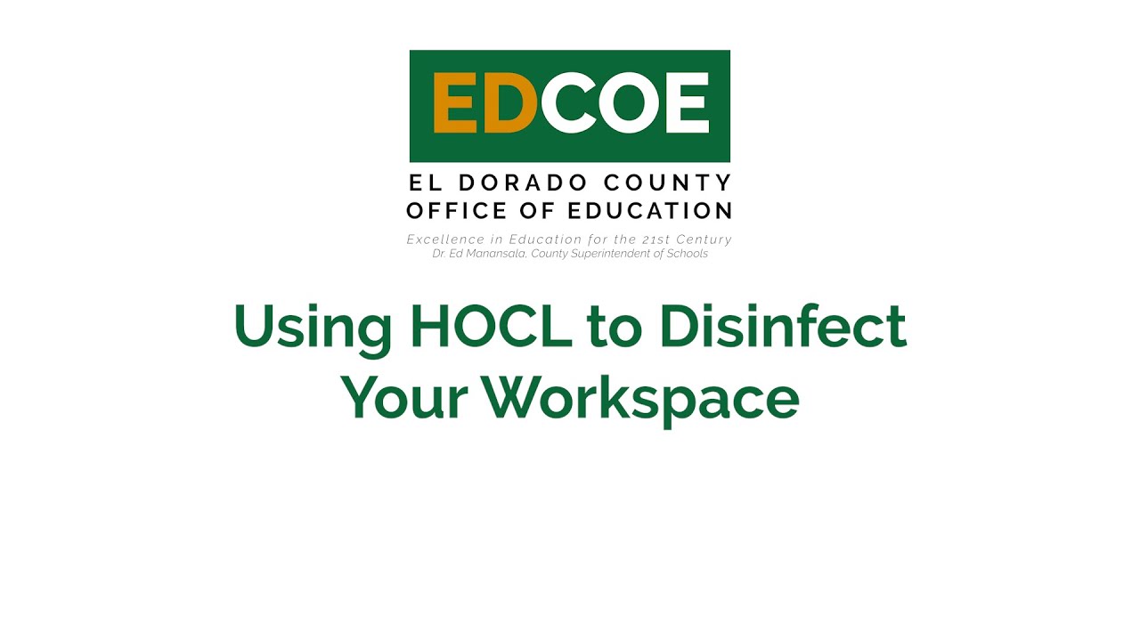 Using HOCL to Disinfect Your Workspace