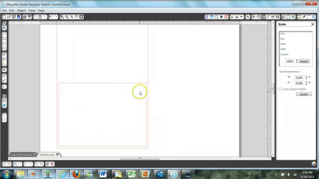 Silhouette Cameo-Creating Basic Shapes Part 1