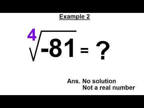 Algebra - Ch. 17: Roots and Radicals (13 of 20) Example 2