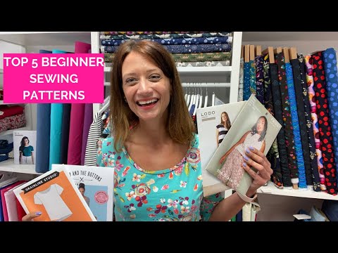 Top 5 Beginner Sewing Patterns! Dressmaking for beginners learning to sew!