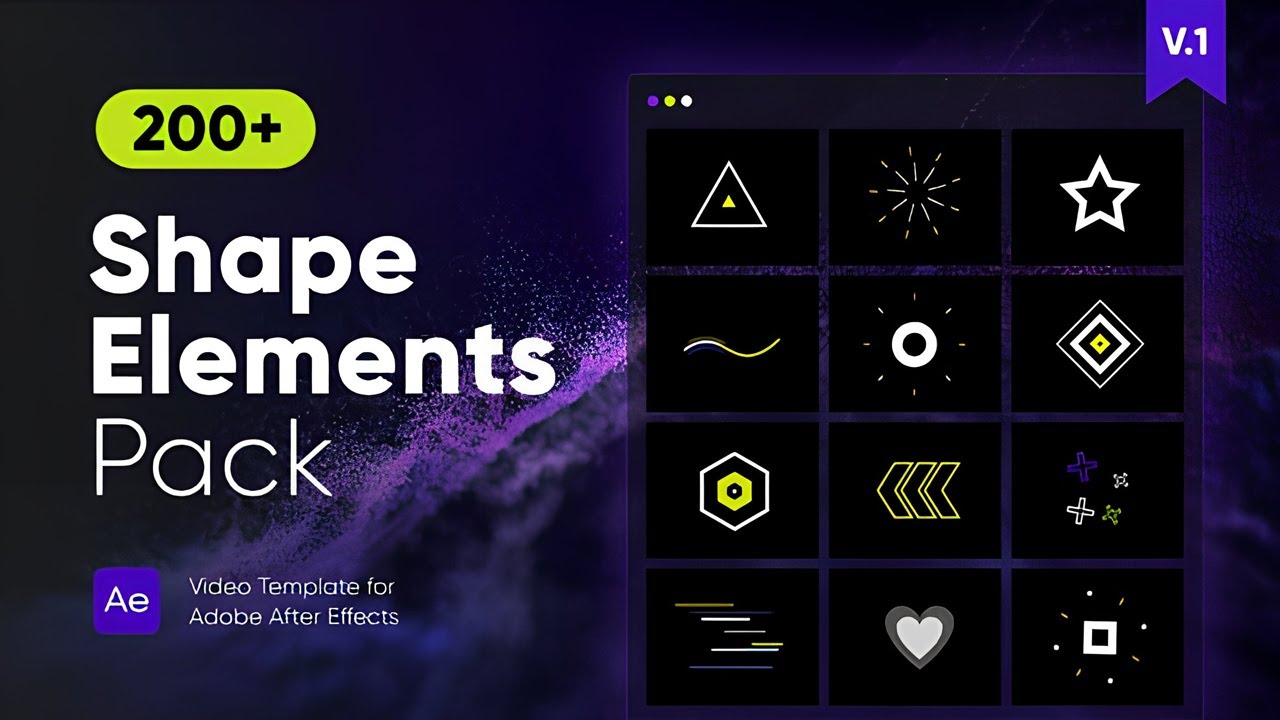 Animated Shape Elements Pack - After Effects Template