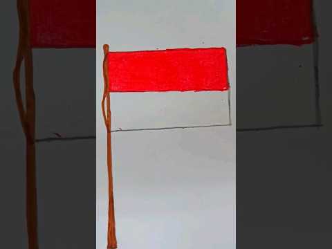 Indonesia Flag Drawing#shorts๐ฎ๐ฉ