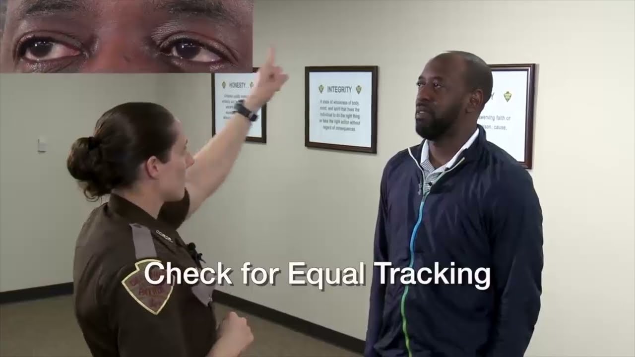 HGN Test Instructions (Horizontal Gaze Nystagmus) - 2023 NHTSA Demonstration Video