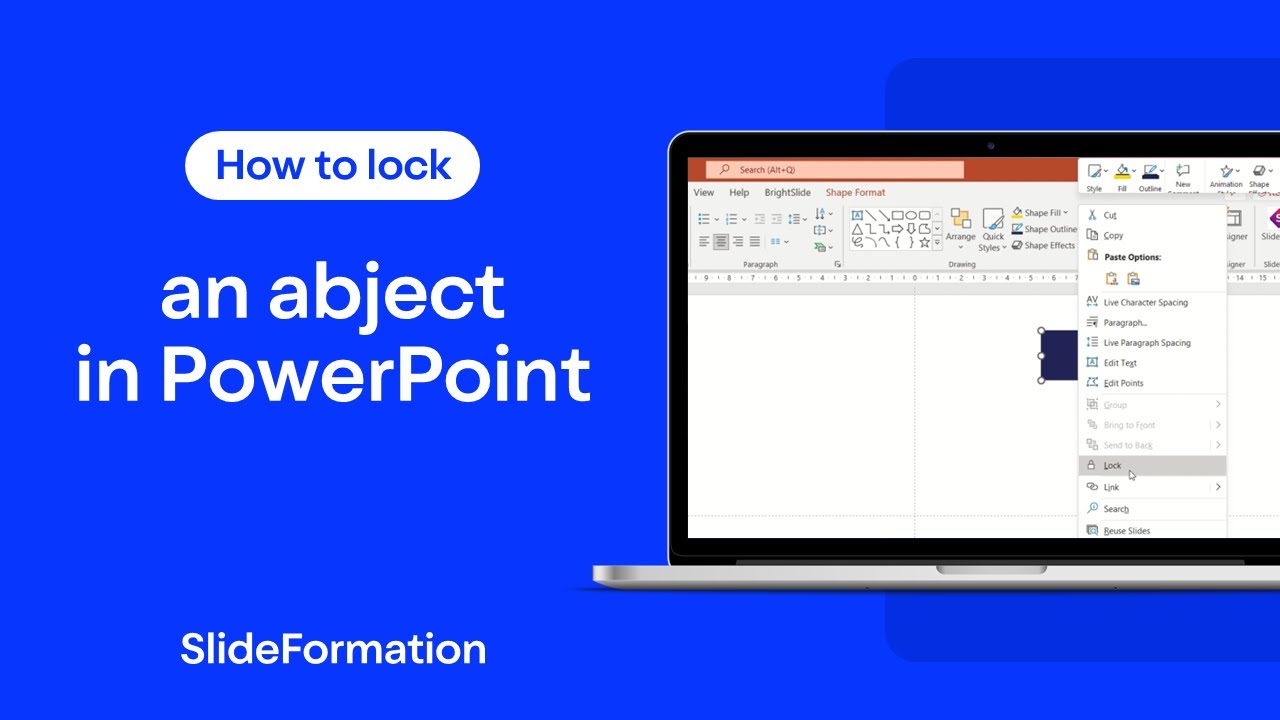 How to Lock an Object on PowerPoint Slide? A new ppt feature