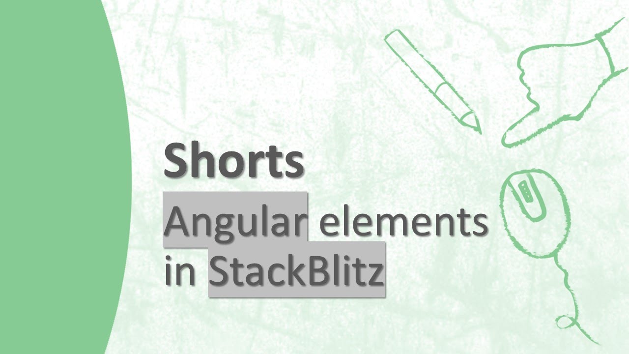 Angular elements in StackBlitz | #shorts